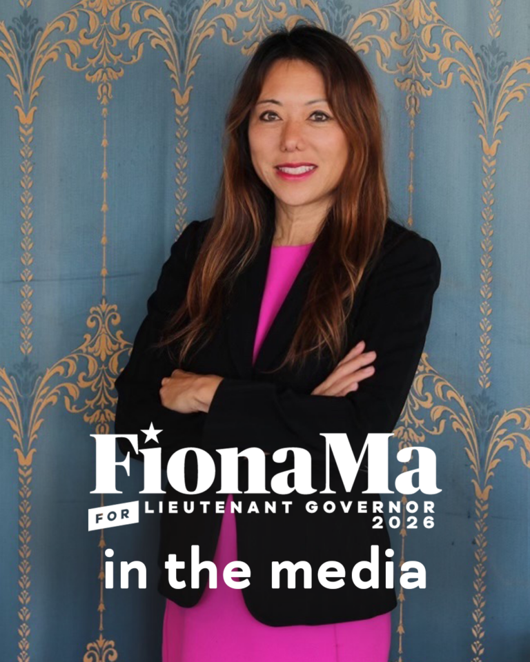 California Lieutenant Governor Candidate Fiona Ma Calls For Major ...